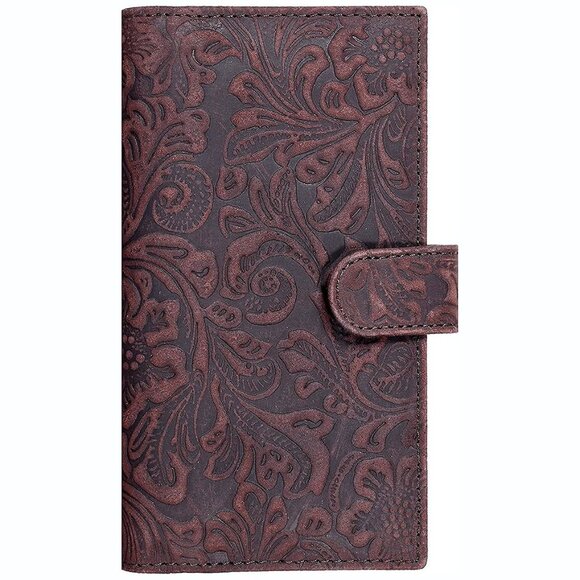 Accessories | Checkbook Cover Slim Minimalist For Men Vintage Flower ...